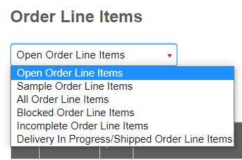 Navigation and Overview of the Order Line Items Page