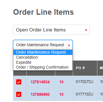 Navigation and Overview of the Order Line Items Page